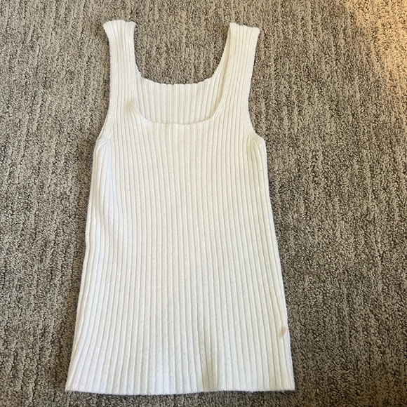 Brandy Melville | Tops | Brandy Melville White Stretch Tank | Poshmark